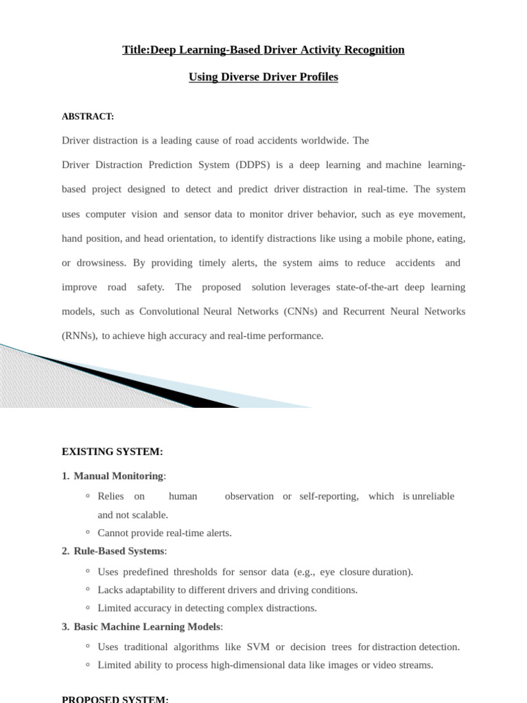 Deep Learning-Based Driver Activity Recognition | PDF | Unified Modeling Language | Use Case