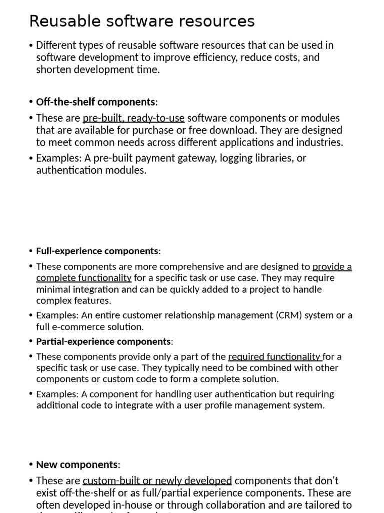 Reusable Software Resources-1 | PDF | Cloud Computing | Integrated ...