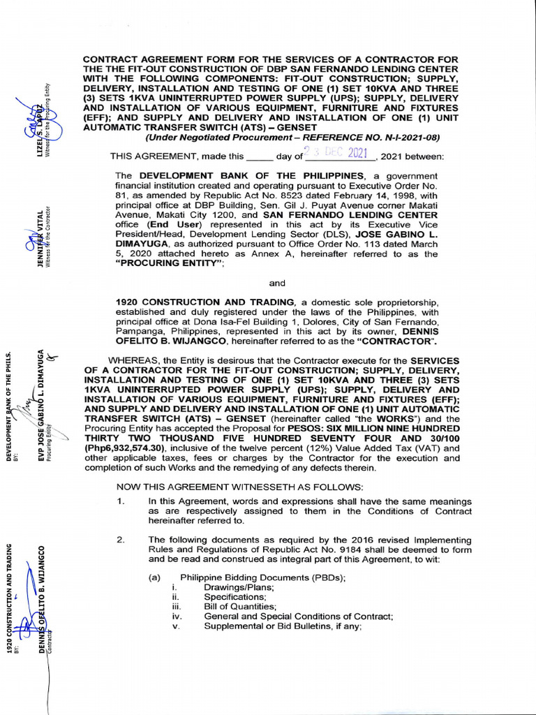 Contract | PDF