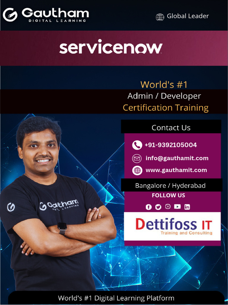 Servicenow - Course Curriculum by MR - Srinivas Sunkara | PDF | Java ...