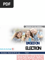 Election Based Questions | PDF | Voting | Elections