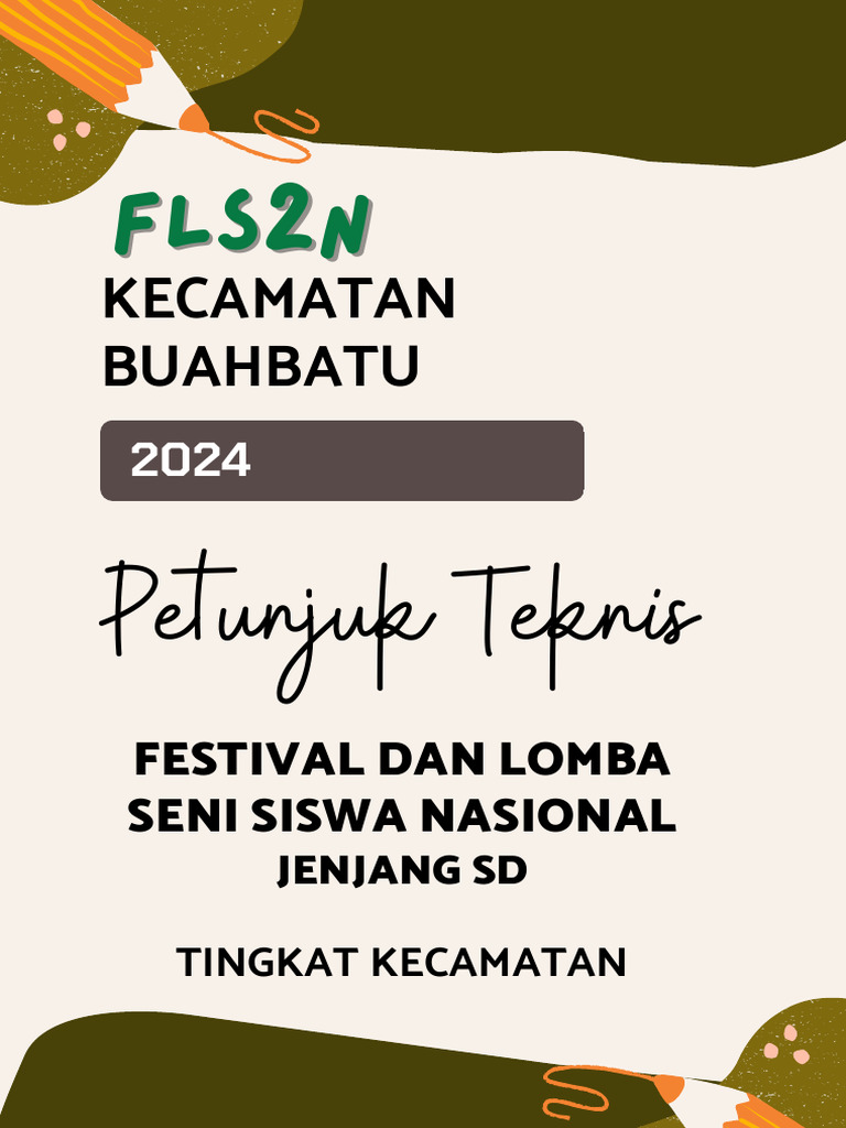 Juknis FLS2N 2024 Tingkat Kecamatan | PDF