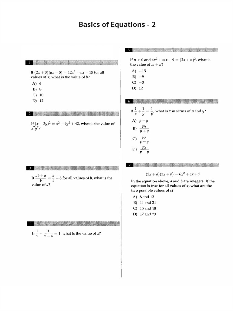 Basics of Equations - 2 SAT | PDF