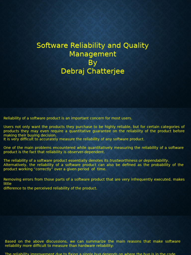 Software Reliability | PDF | Reliability Engineering | Systems Engineering