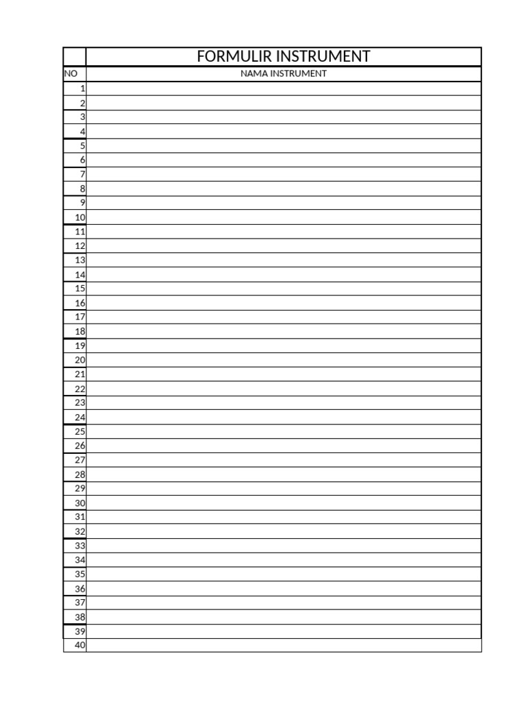 Form Instrument | PDF