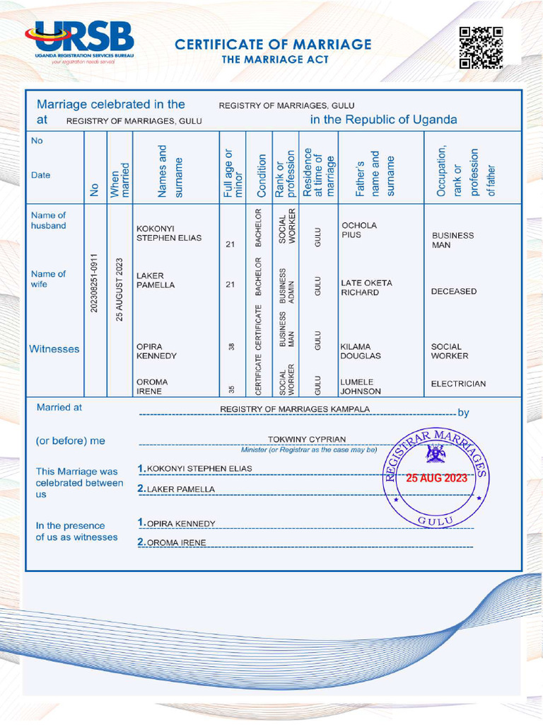 MARRIAGE - URSB KOKONYI STEPHEN ELIAS - Compressed | PDF