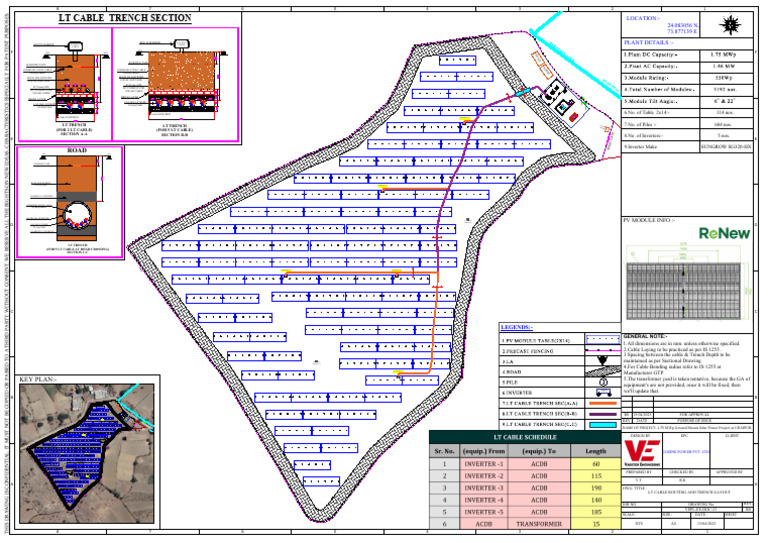 VEPL-EE-DOC-23-LT Cable Routing and Trench Layout | PDF | Electric ...