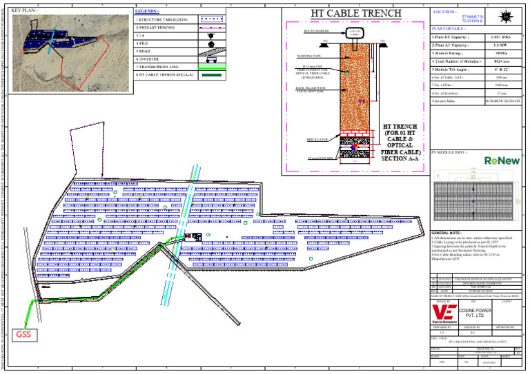 r2 - Vepl-Ce-Doc-28 - HT Cable Routing and Trench Layout | PDF | Navigation