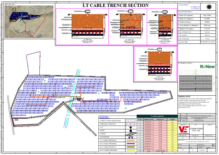 r2 - Vepl-Ce-Doc-23 - LT Cable Routing and Trench Layout | PDF | Navigation