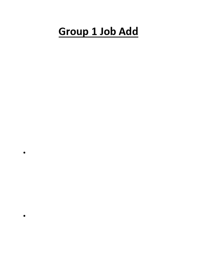 Group 1 Job Presentation | PDF | Performance Indicator | Project Management