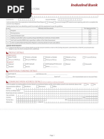 Indusind Request Form | PDF