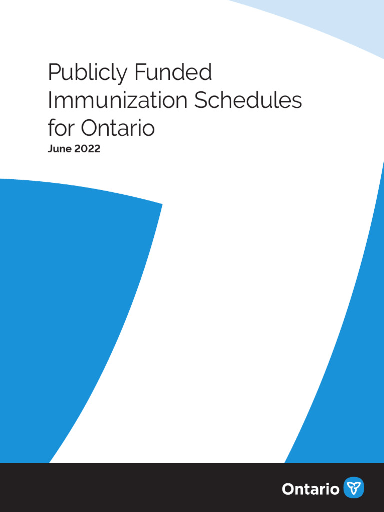 Moh Publicly Funded Immunization Schedule en 2024 01 23 | PDF ...