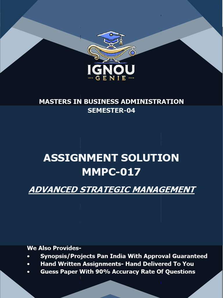 MMPC-017 (2025) Assignment Solution BY IGNOU GENIE | PDF | Cloud Computing | Computer Network