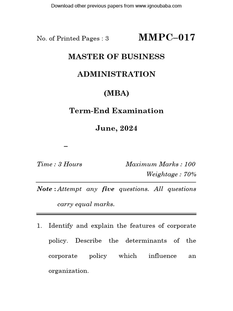 MMPC-017 Jun 2024 | PDF