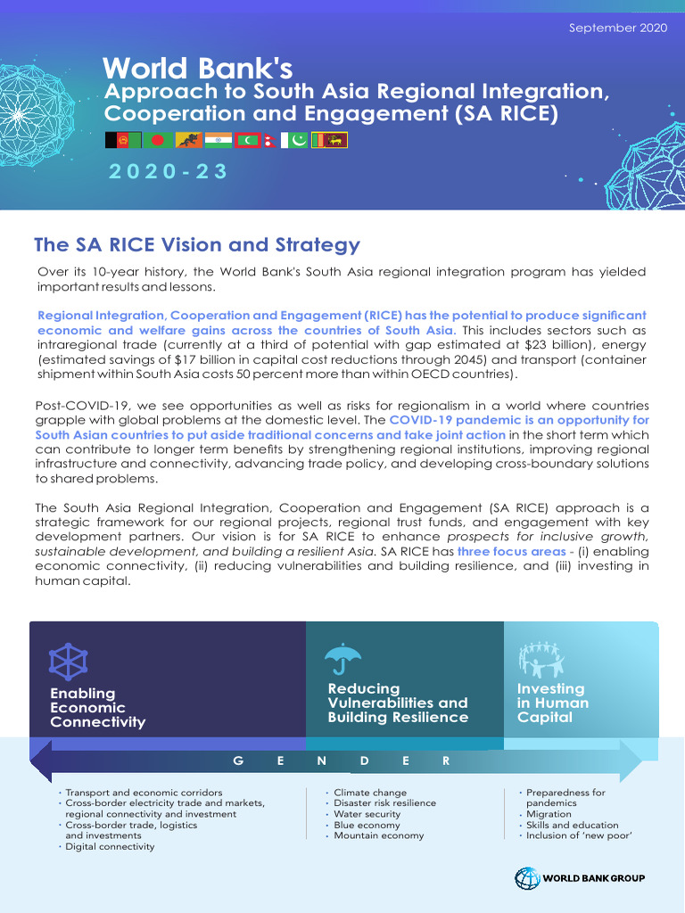 World Bank South Asia RICE Approach | PDF | World Bank | Regional ...