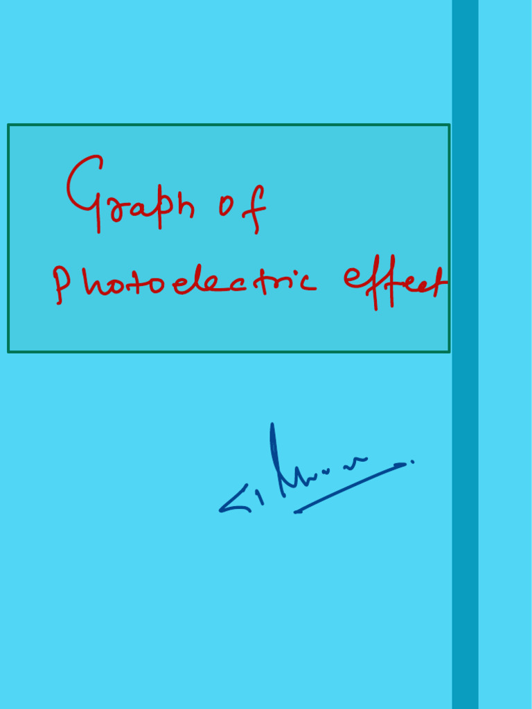 Graph of Photoelectric Effect | PDF