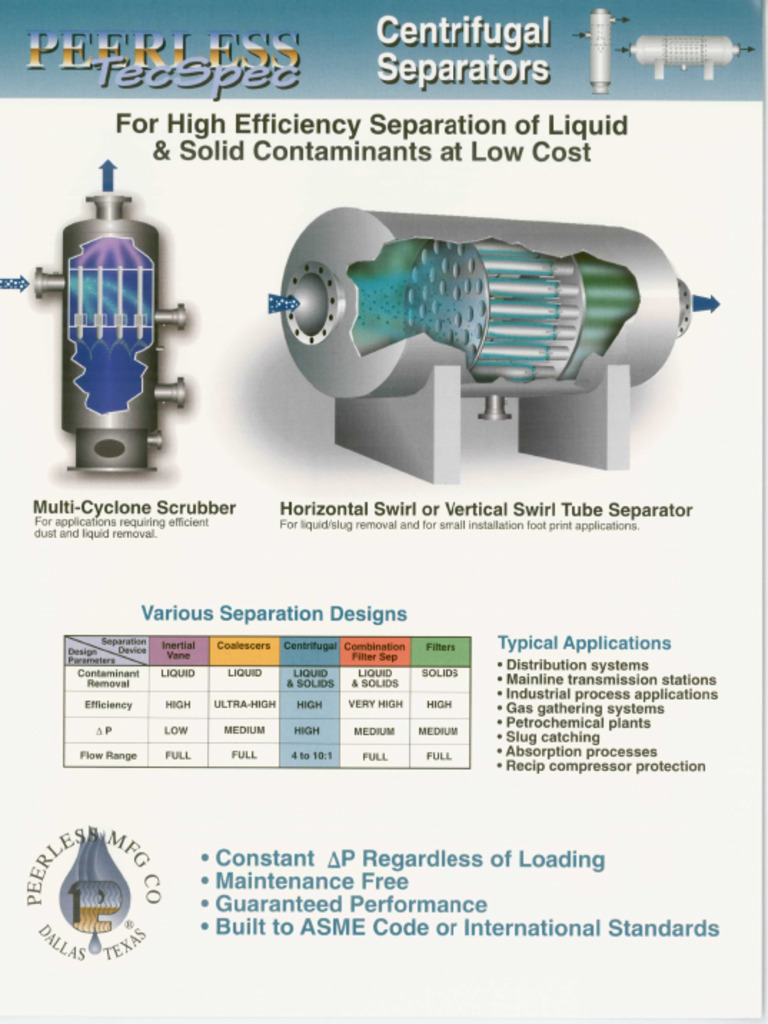 Centrifugal Separators | PDF