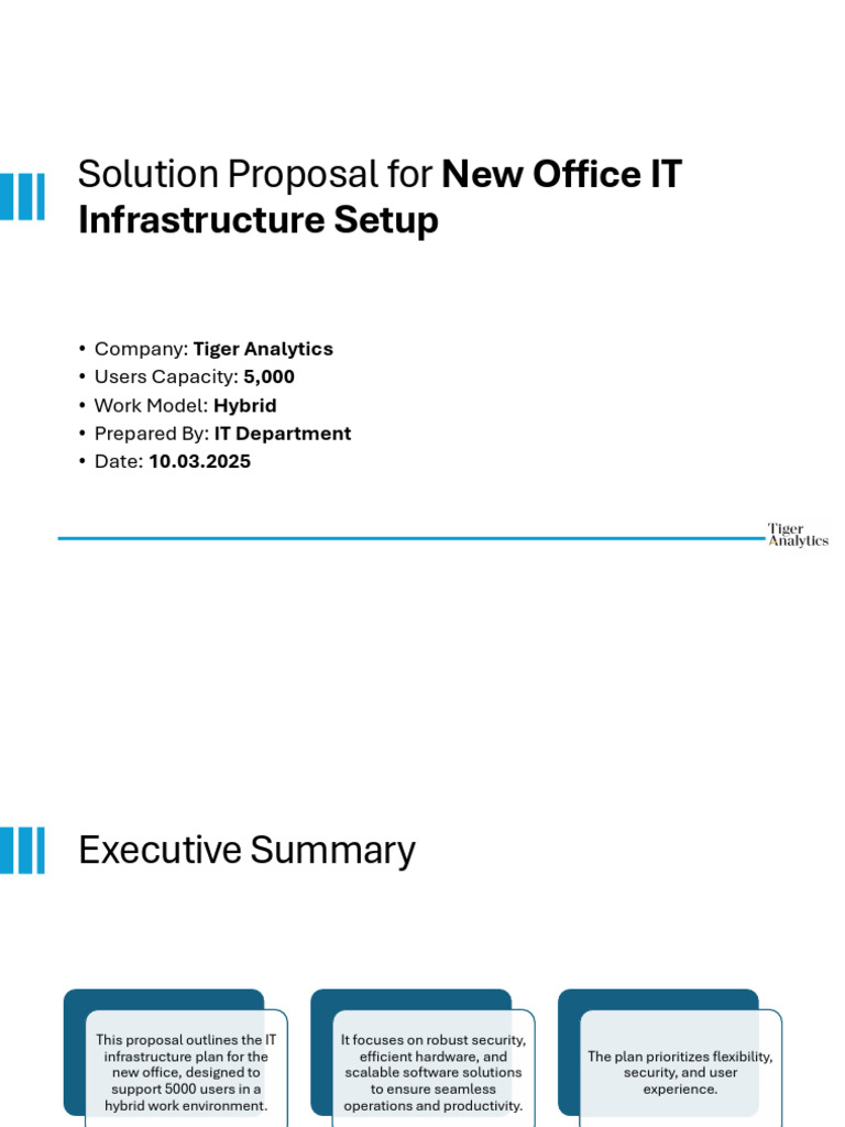 Solution Proposal For New Office IT Infrastructure Setup | PDF ...