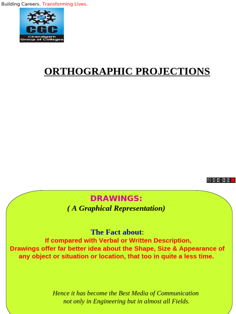 Ortographic Projection | PDF | Infographics | Geometry