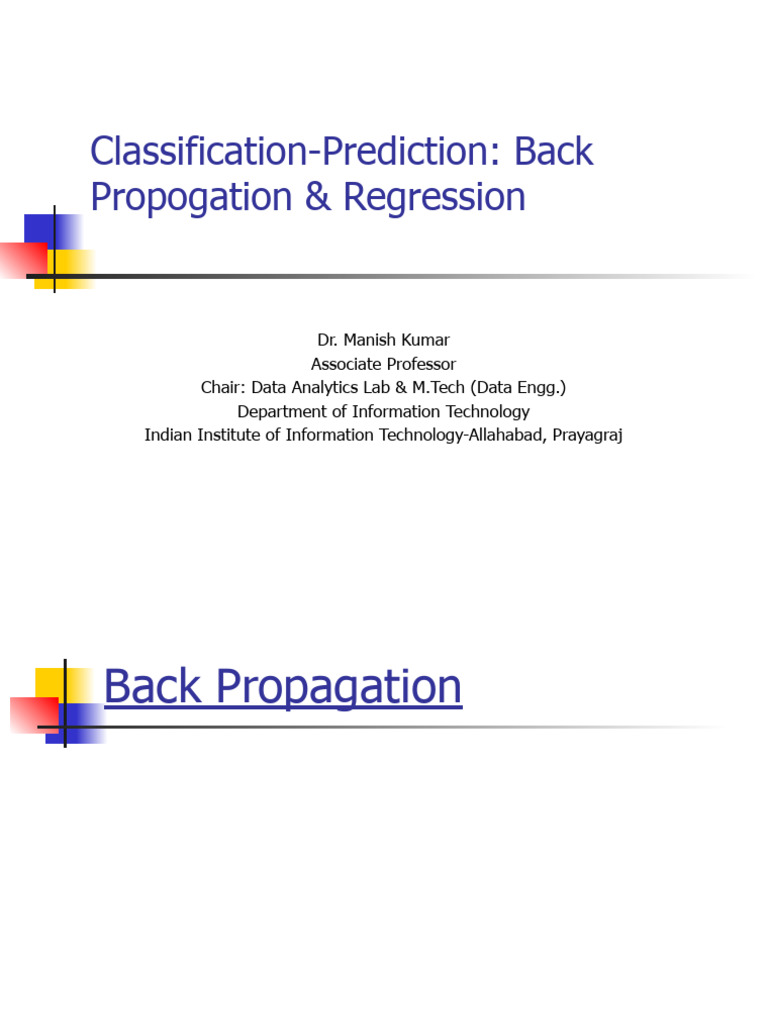 Classification BP Regression KNN Other Classifiers - Final | PDF | Machine Learning | Applied ...