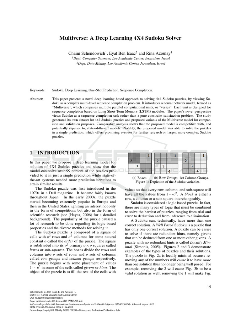 AI Research Paper (4x4 Sudoku Solver) | PDF | Deep Learning | Algorithms