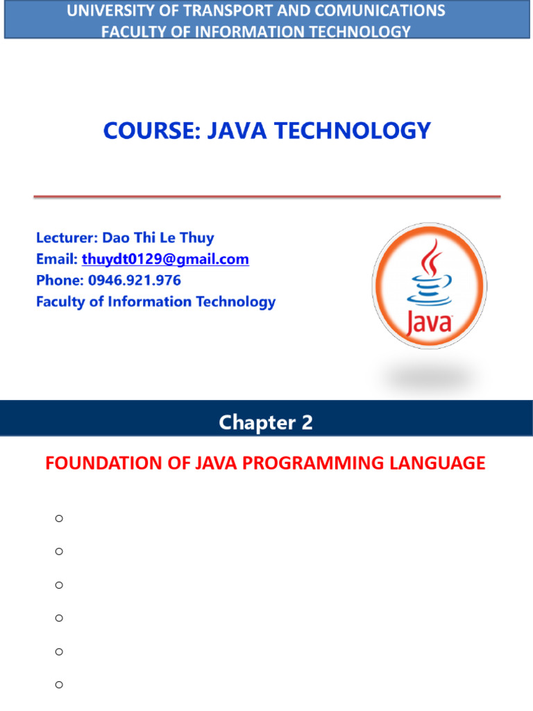 02 Foundation1 | PDF | Class (Computer Programming) | Data Type