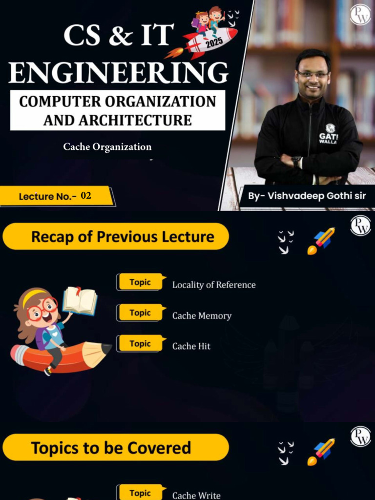 Cache Organization 02 - Class Notes | PDF