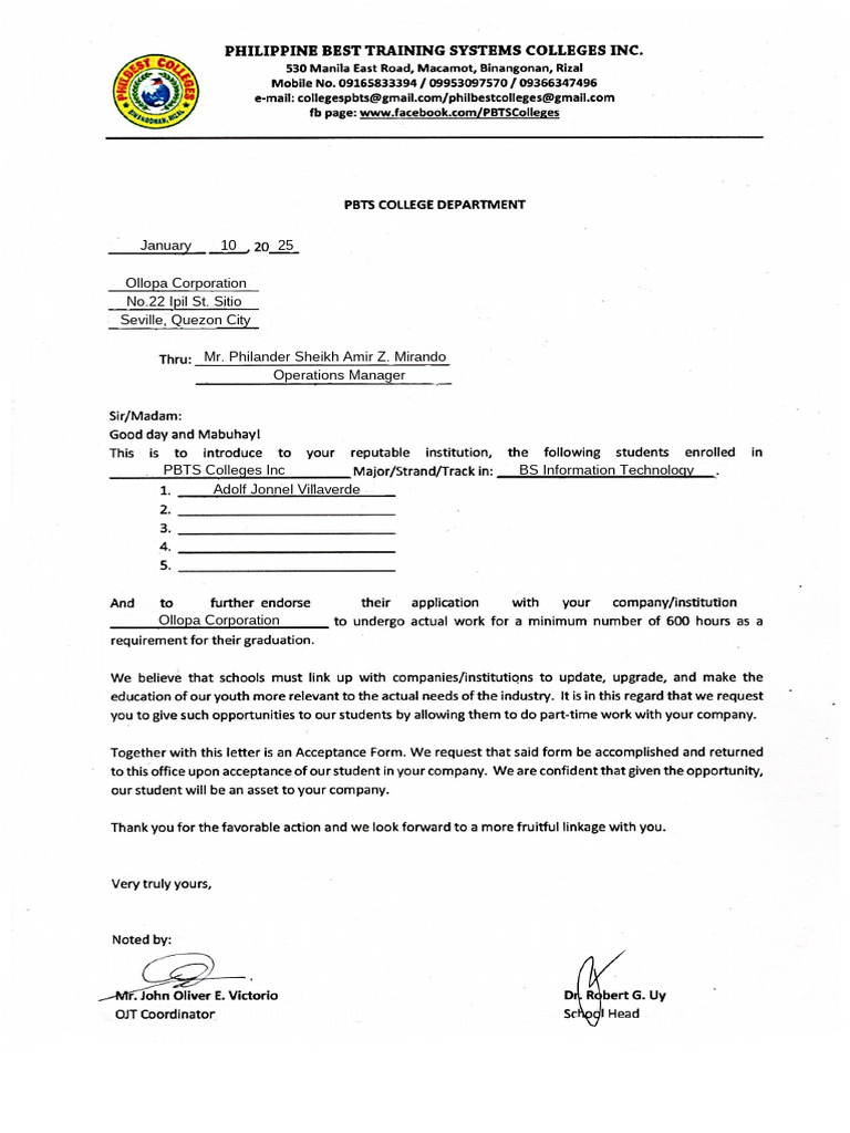 PBTS Colleges Inc Villaverde - Adolf - Jonnel - F | PDF