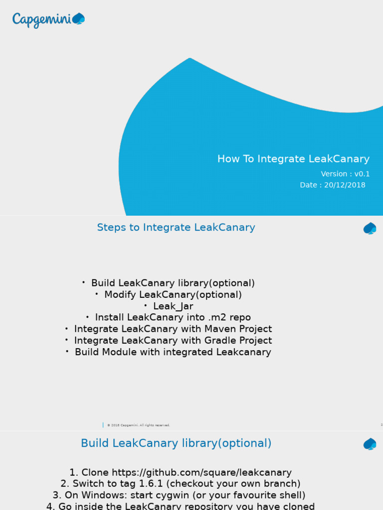 How To Integrate LeakCanary | PDF | Software | System Software