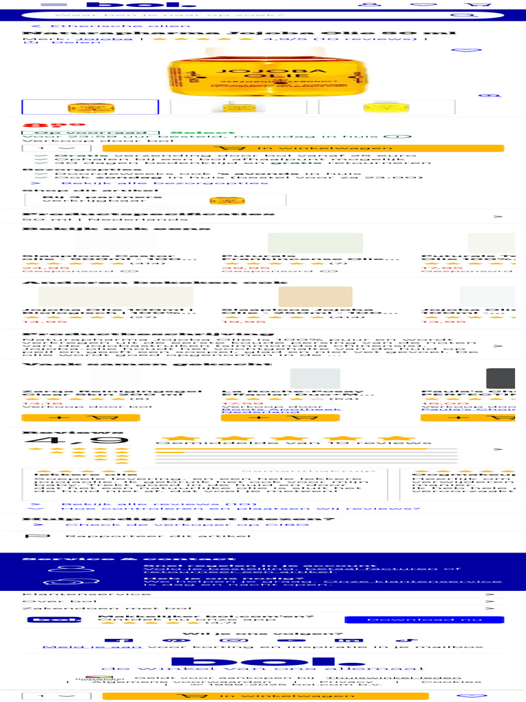 Naturapharma Jojoba Olie 50 ML Bol | PDF