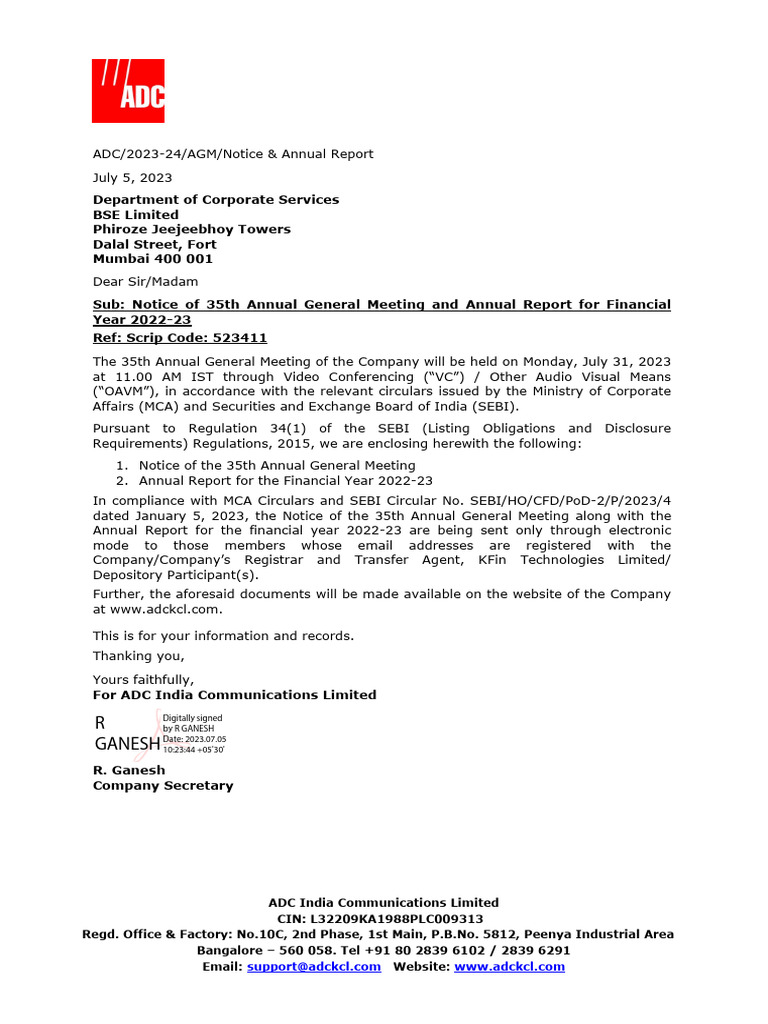 Adc Anual Report | PDF | Electronic Voting | Login