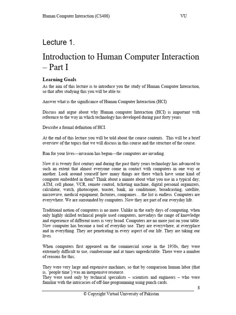 Introduction to Human-Computer Interaction | PDF | Camera | Human ...