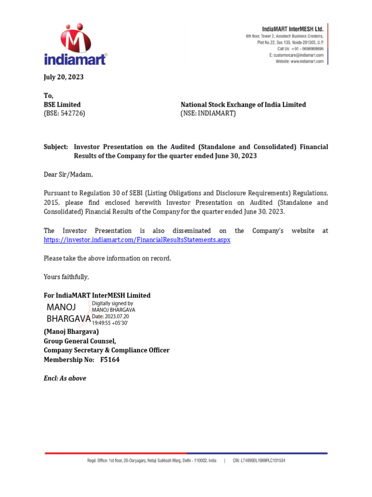 Indiamart | PDF | Securities (Finance) | Securities Act Of 1933