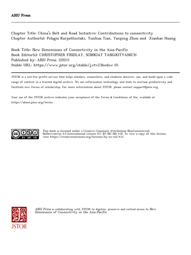 CPEC impt JSTOR | PDF | China | World Politics