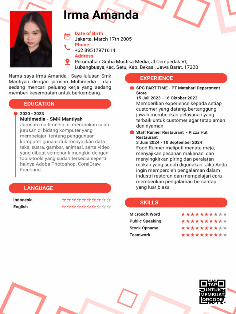 Cv Amanda 2024 | PDF