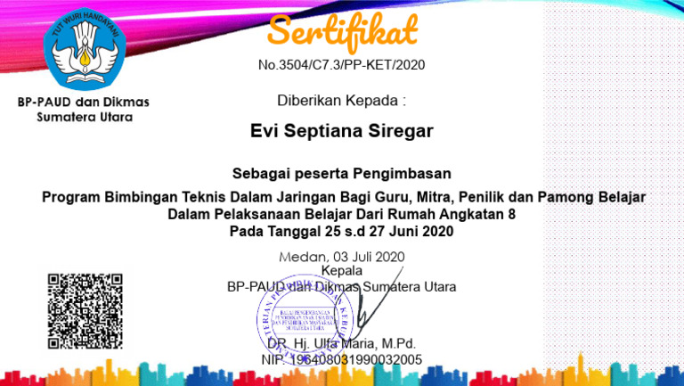 Sert Susulan BDR08 32 Evi Septiana Siregar | PDF