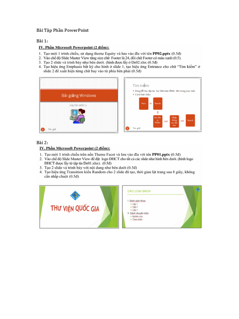 P3-Powerpoint-BaiTap-1 | PDF