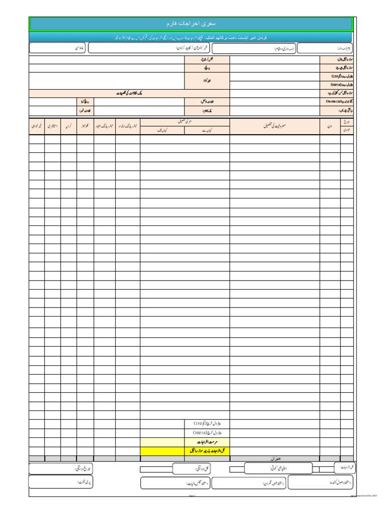 Safri Form Updated | PDF