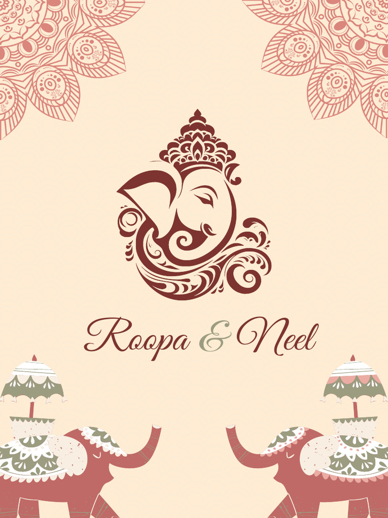Roopa & Neel - Wedding Invite | PDF