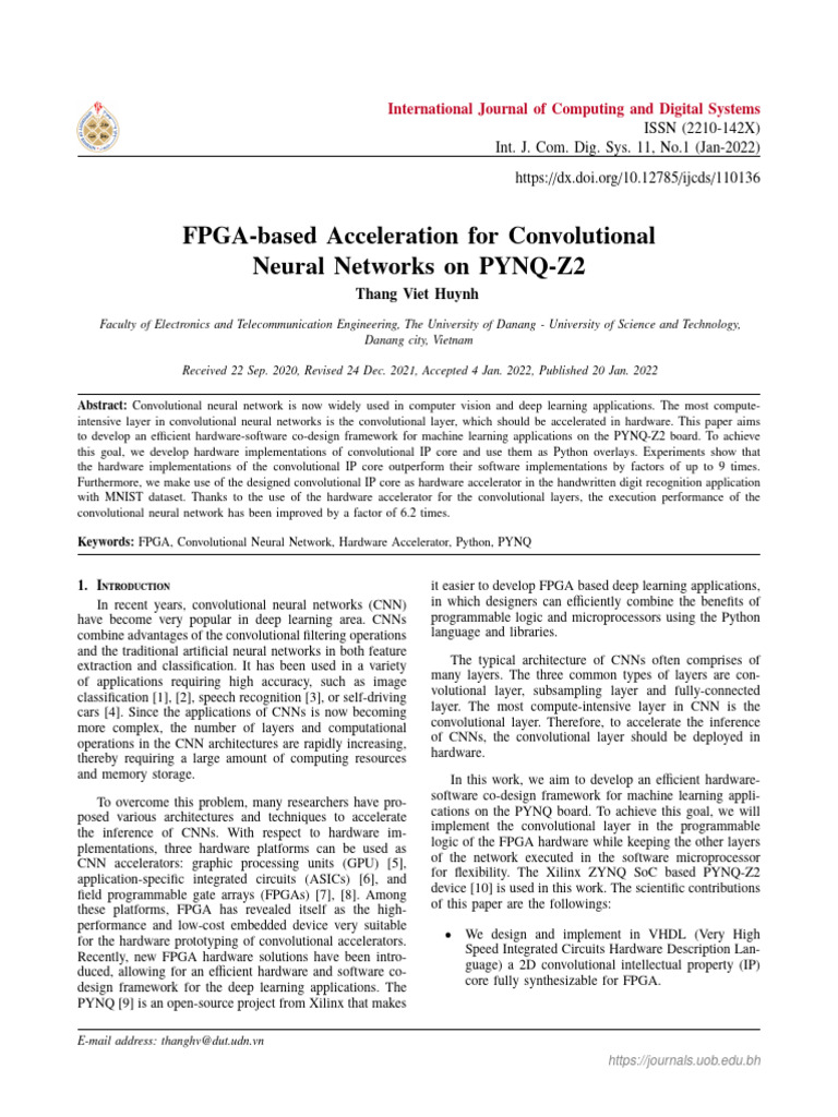 Fpga Convolution Network Acceleration Pdf Field Programmable Gate Array Computer Engineering