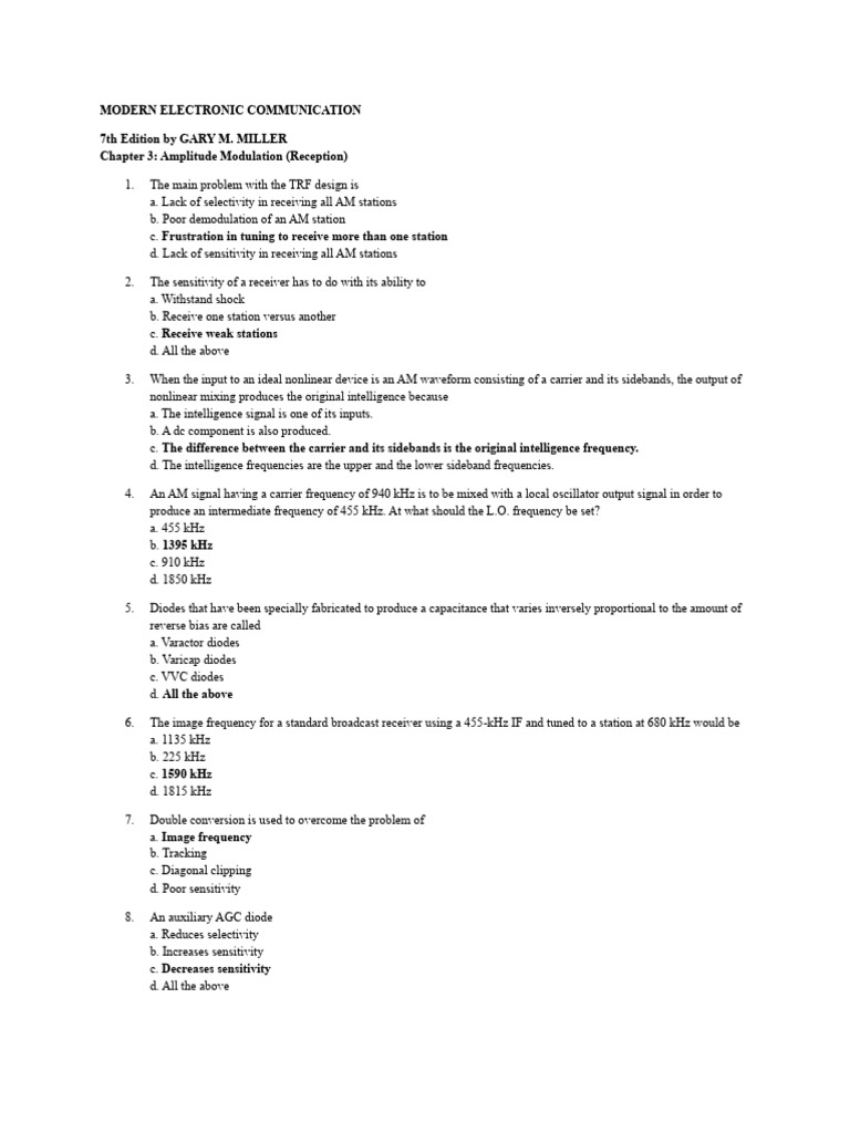 MODERN ELECTRONIC COMMUNICATION MILLER Part 3 | PDF | Electrical ...