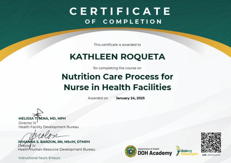 Certificate of Completion | PDF