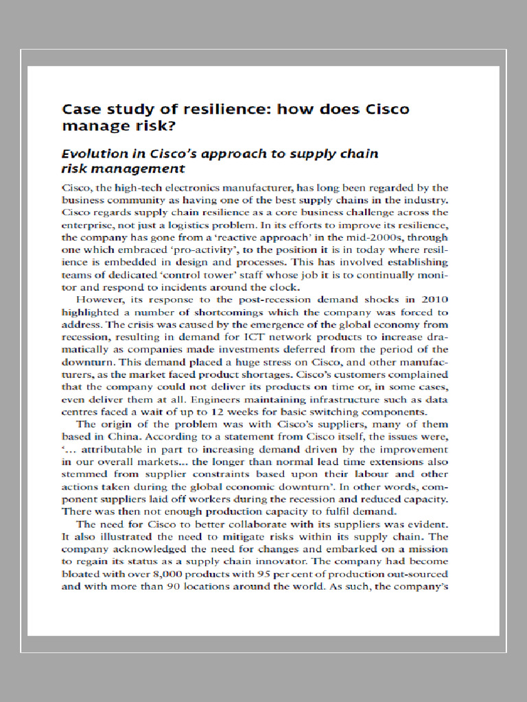 Cisco Case Study | PDF