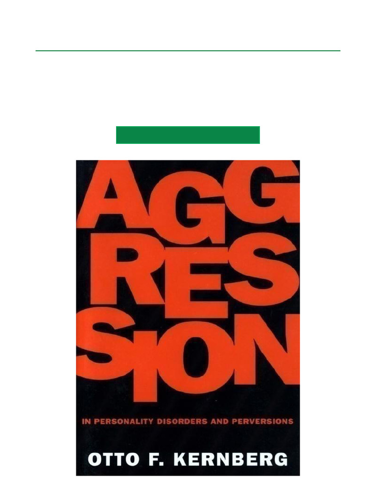 Aggression in Personality Disorders and Perversions Full Book Access ...