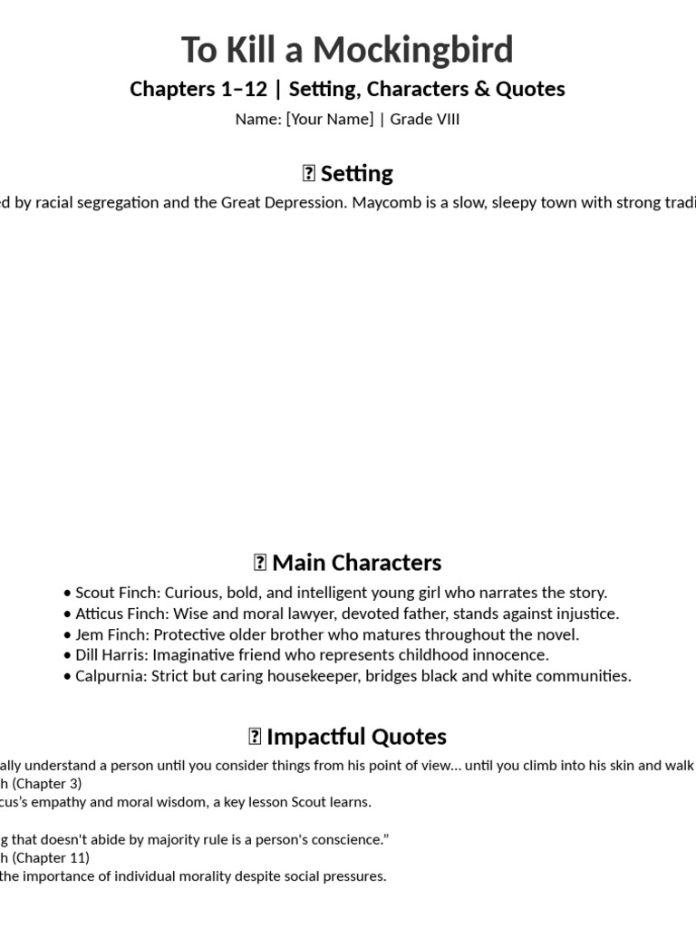 TKAM Slide Project | PDF