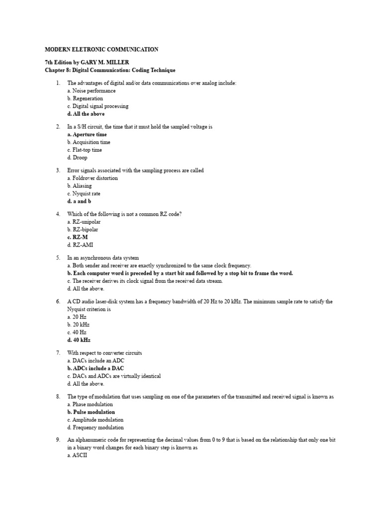 MODERN ELECTRONIC COMMUNICATION MILLER Part 8 | PDF