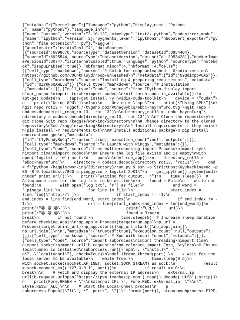 Roop Unleashed 4.1.4.ipynb | PDF | Computing | Software