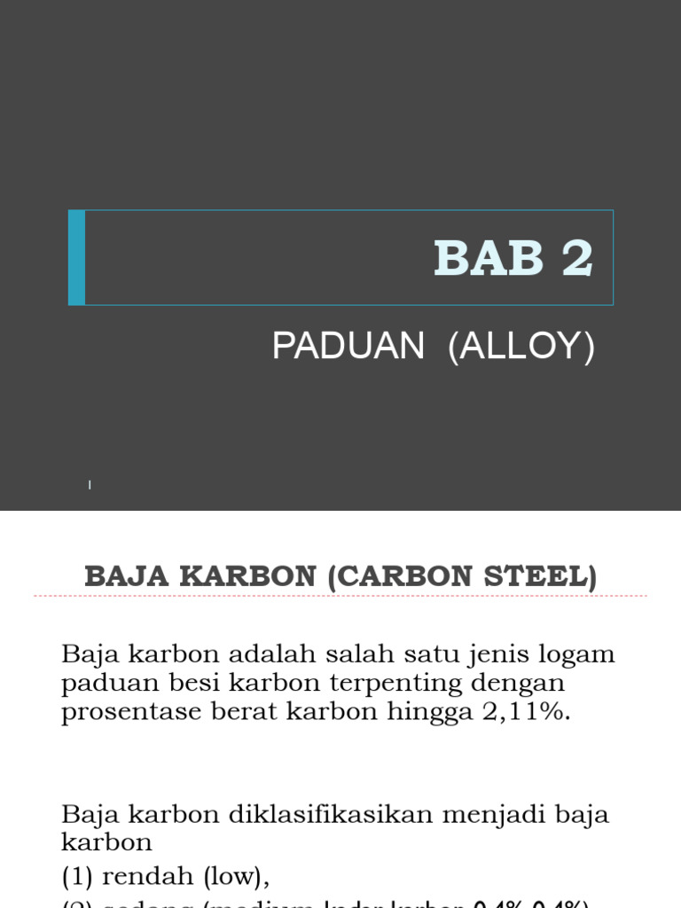 Jenis dan Pembuatan Paduan Logam | PDF