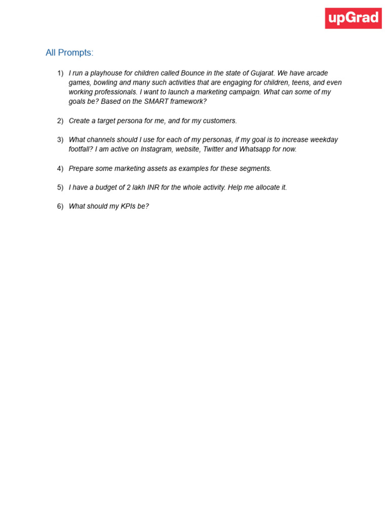 IMC Plan - Tutorial Document | PDF