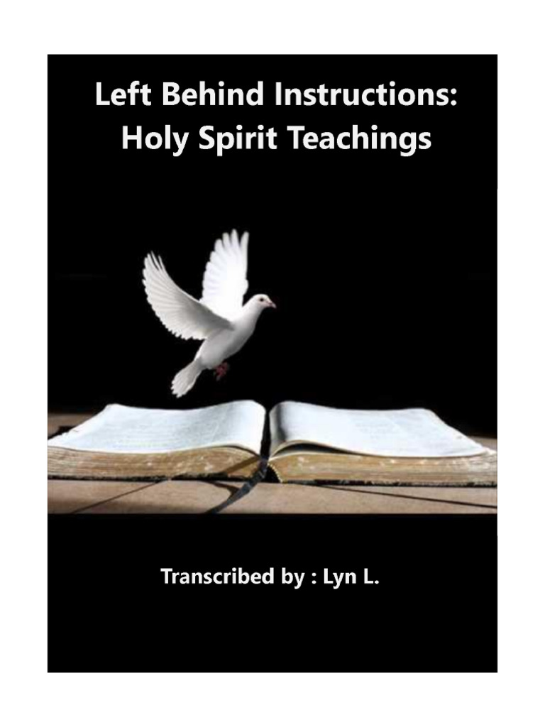 Left Behind Instructions Letter | PDF | God The Father | Jesus